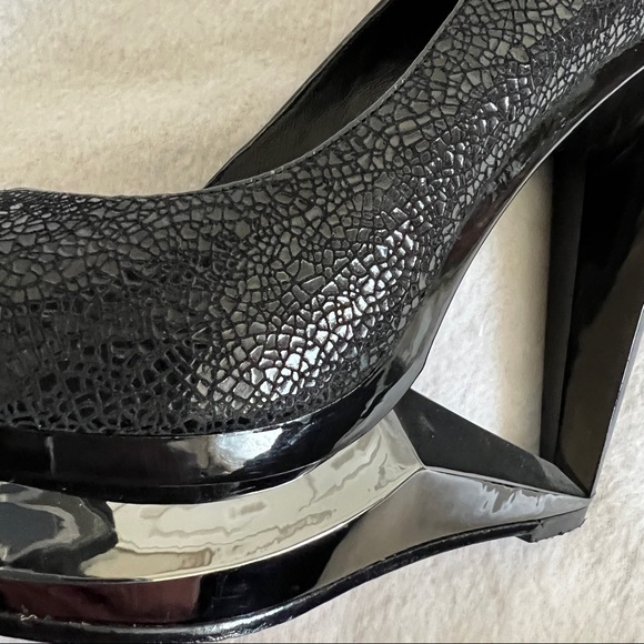 Velvet Angels | Shoes | Velvet Angels Optima Leather Peep Toe Platform ...